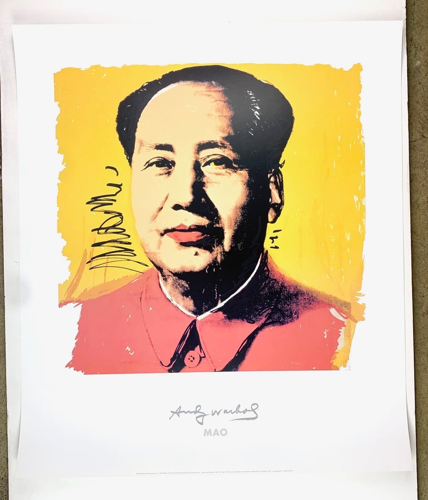 Andy Warhol (1928-1987) - Mao, 1972 - rare Artprint - 76 x 69 cm - auction online Catawiki