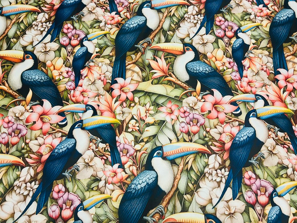 Tropical Dreams: Cotton Satin Fabric for Exclusive Interiors ...