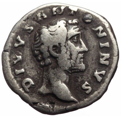 Roman Empire. Marcus Aurelius (AD 161-180). Denarius AD 161 - DIVVS ...