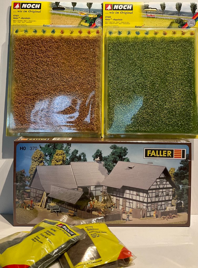 Faller H0 - Faller 130370/ NOCH 07421/ 07420/ 95780/ 95770 - Modeltreinlandschap (5 ...