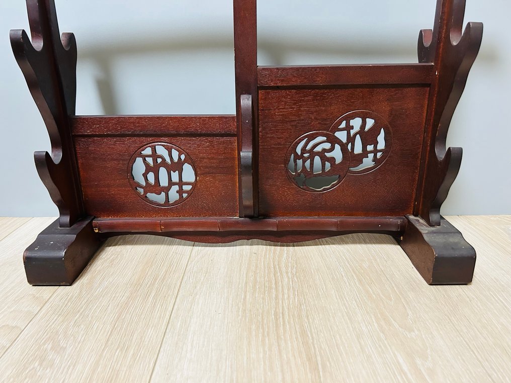 Stand - Wood - Japan - wooden sword rack - auction online Catawiki
