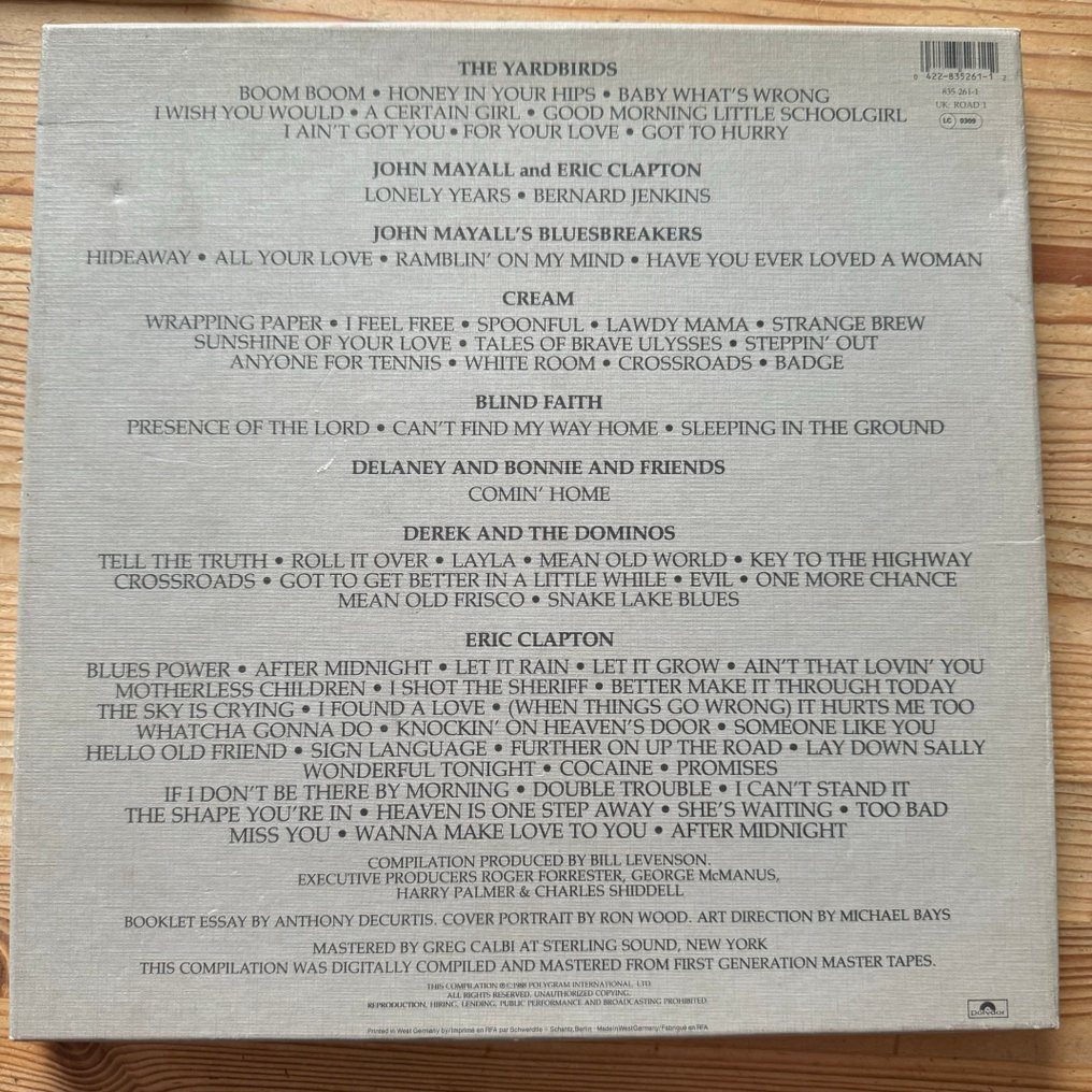 Eric Clapton, Jethro Tull - Eric Clapton + Jethro Tull [9 LPs ...