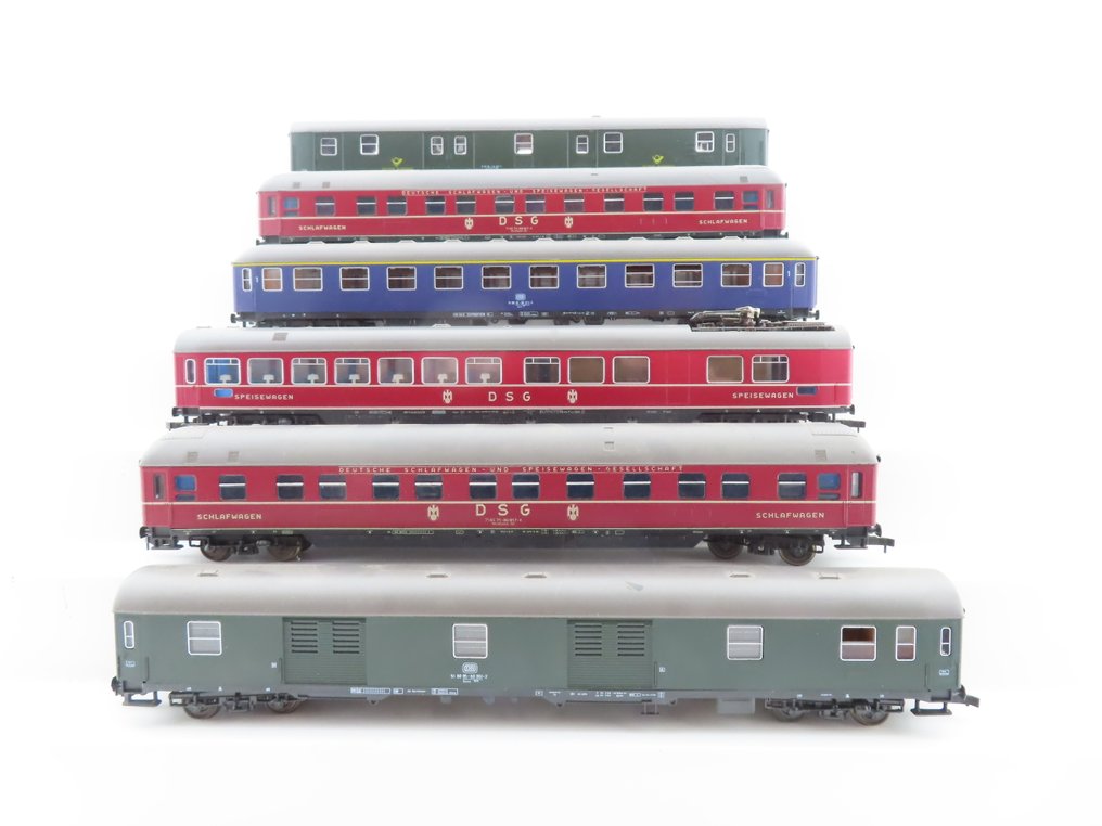 Roco H0 - o.a. 4249 - Model train passenger carriage (6) - 6x 4-axle express train carriages 1st ...