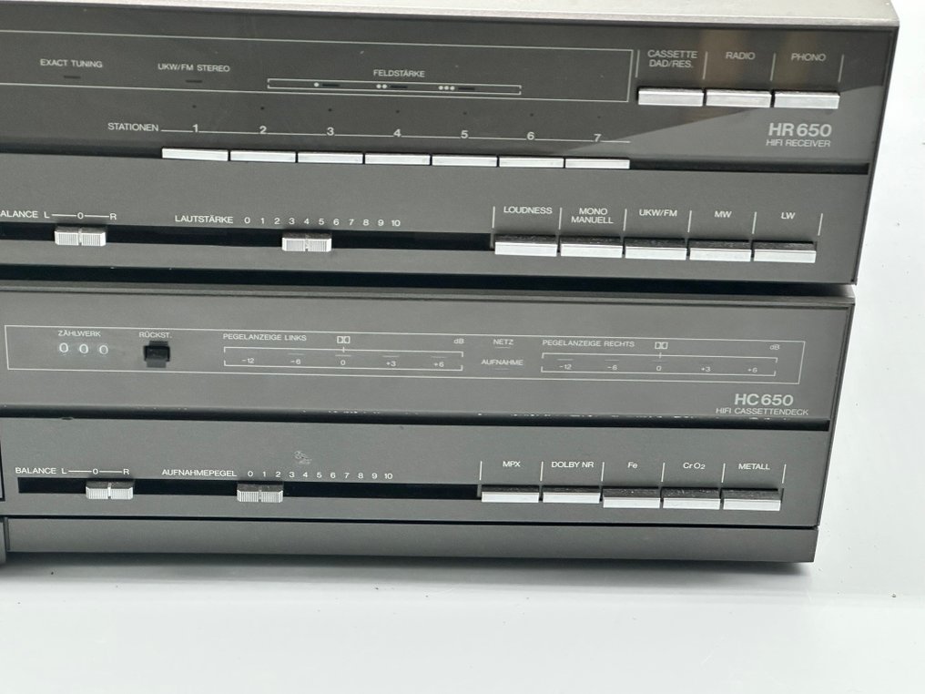 Telefunken - HR-650 Solid state geïntegreerde versterker, HC-650 cassetterecorderspeler - Hifi ...