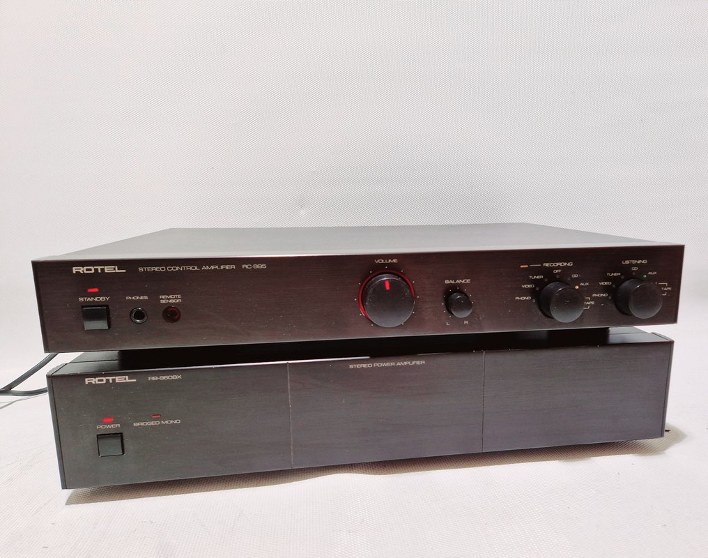 Rotel - RC-995 Solid state integrated amplifier, RB-960BX Power ...
