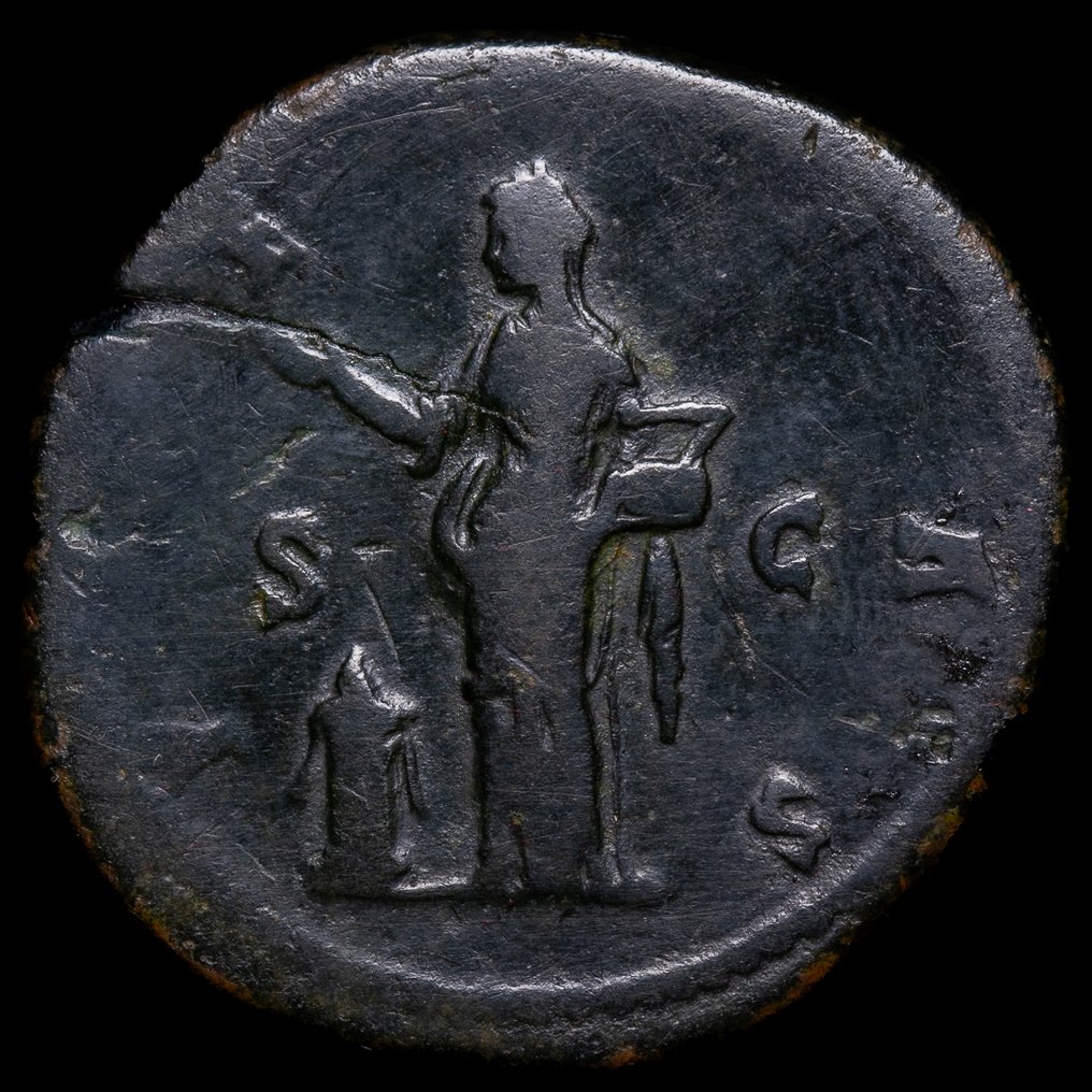 Imperio romano. Lucilla (Augusta, AD 164-182/3). Sestertius Roma ...