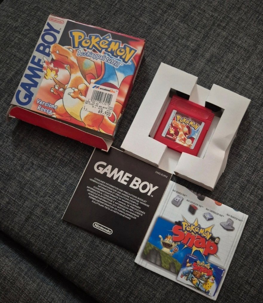 Nintendo - Gameboy Classic - Pokémon Red (ITA) - Video game - In ...