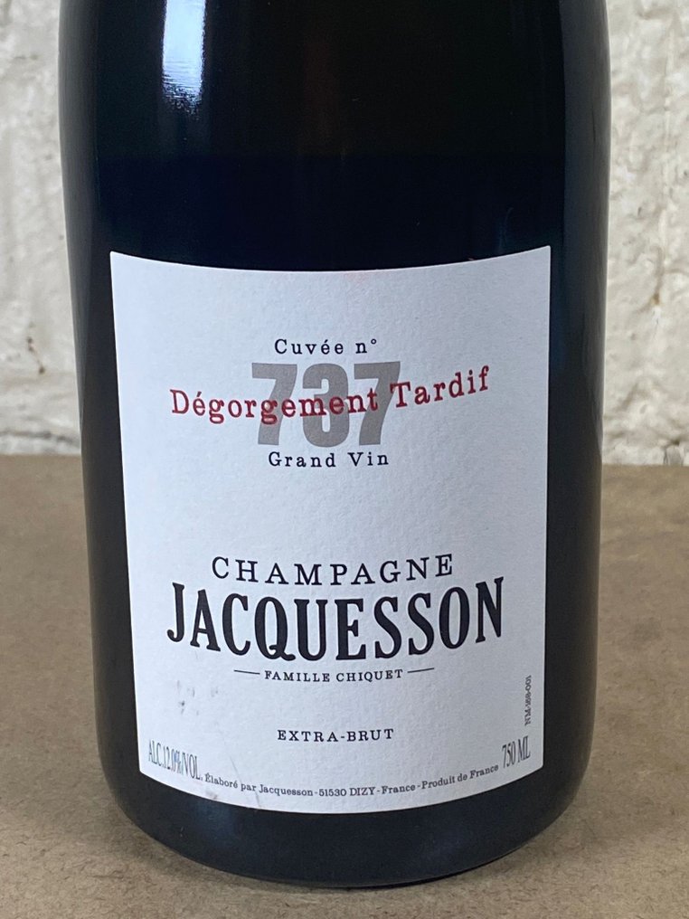 2009 Jacquesson, Cuvée n 737 dégorgement tardif - Champagne Extra Brut ...