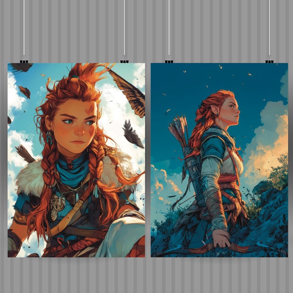 ANDREA DI MARTINO (ANDSAL MCMXCI) - (LOT OF 2) Horizon Zero Dawn Aloy Concept VI - V2 Limited ...