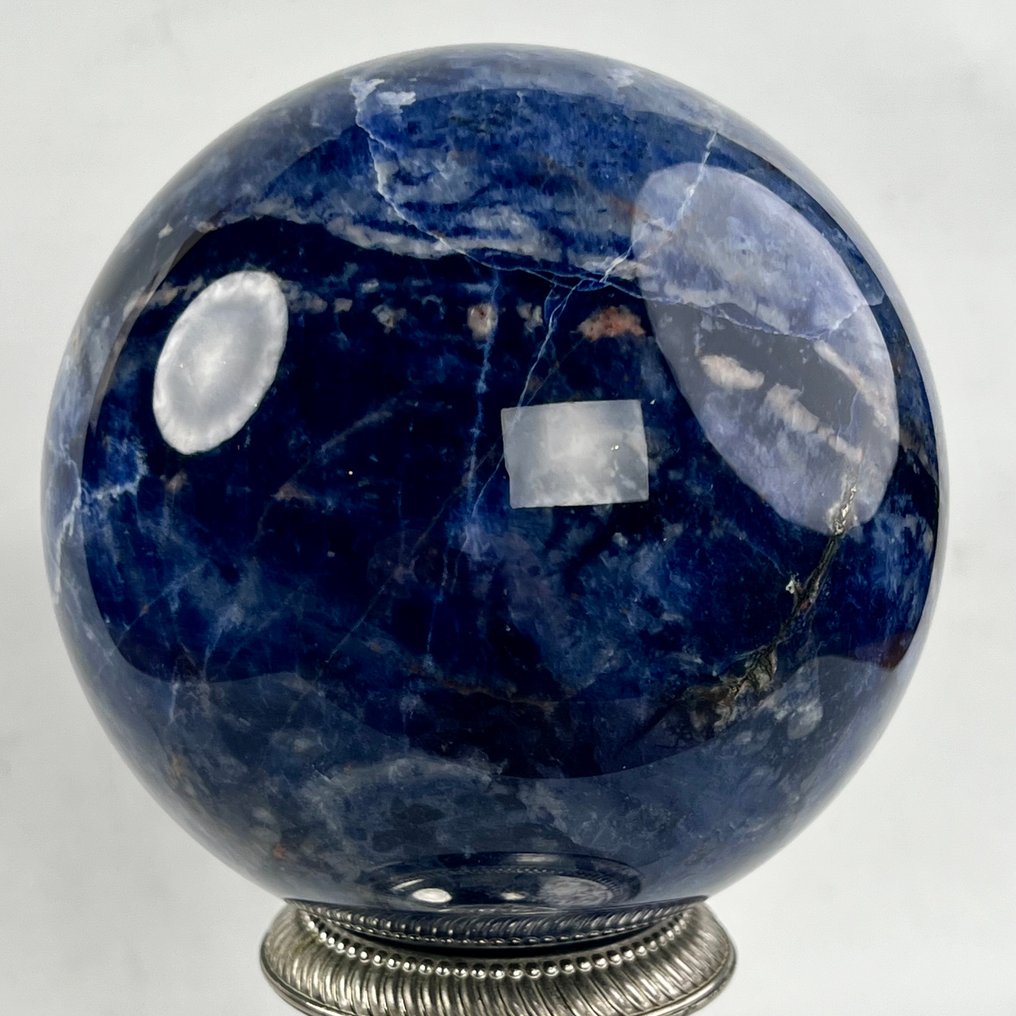 Sodalite large Sodalite Sphere - Height: 10.85 cm - Width: 10.85 cm ...
