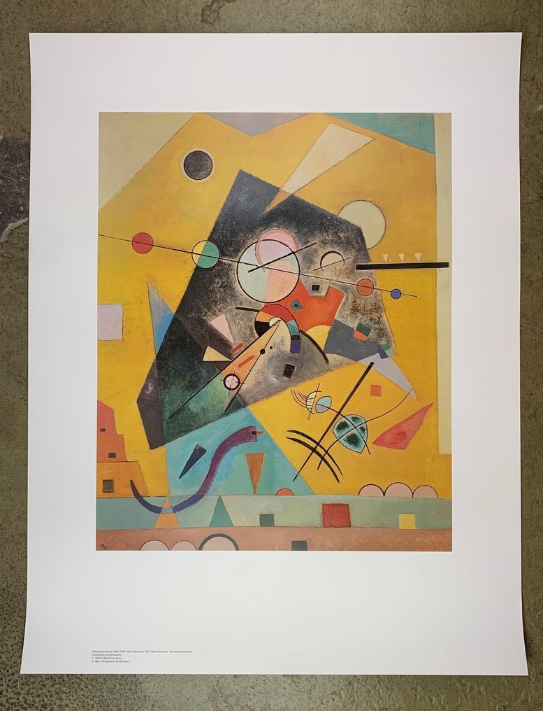 Wassily Kandinsky (1866-1944) - Silent Harmony, 1924 - Bauhaus Artprint - 90 x 70 cm - Catawiki
