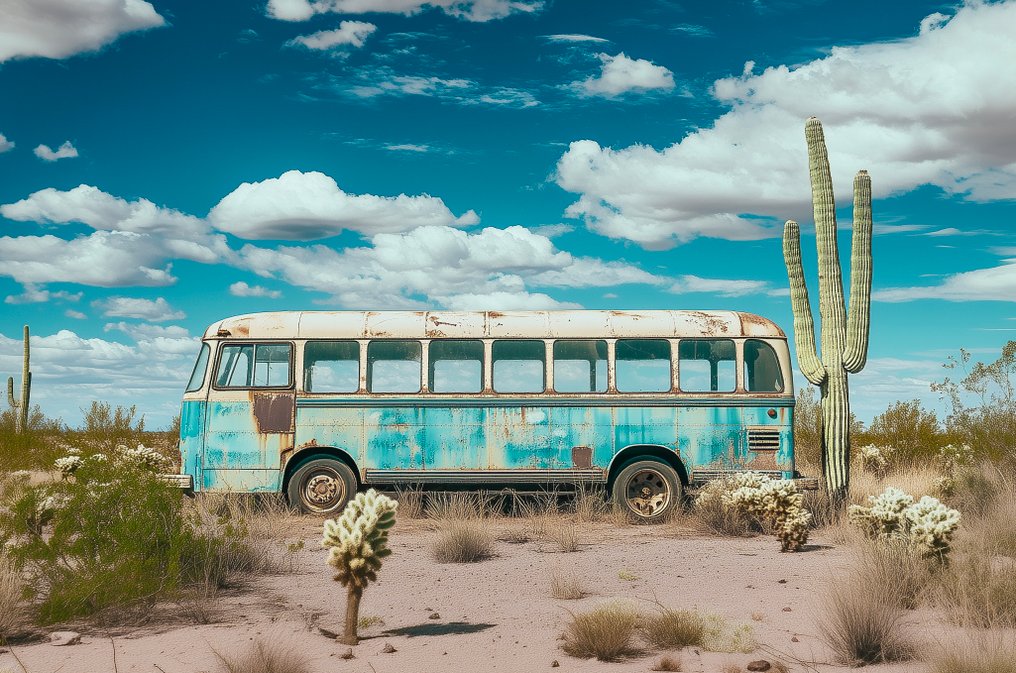 Rudy Barret - Lost Bus Number 3 - XL - auction online Catawiki