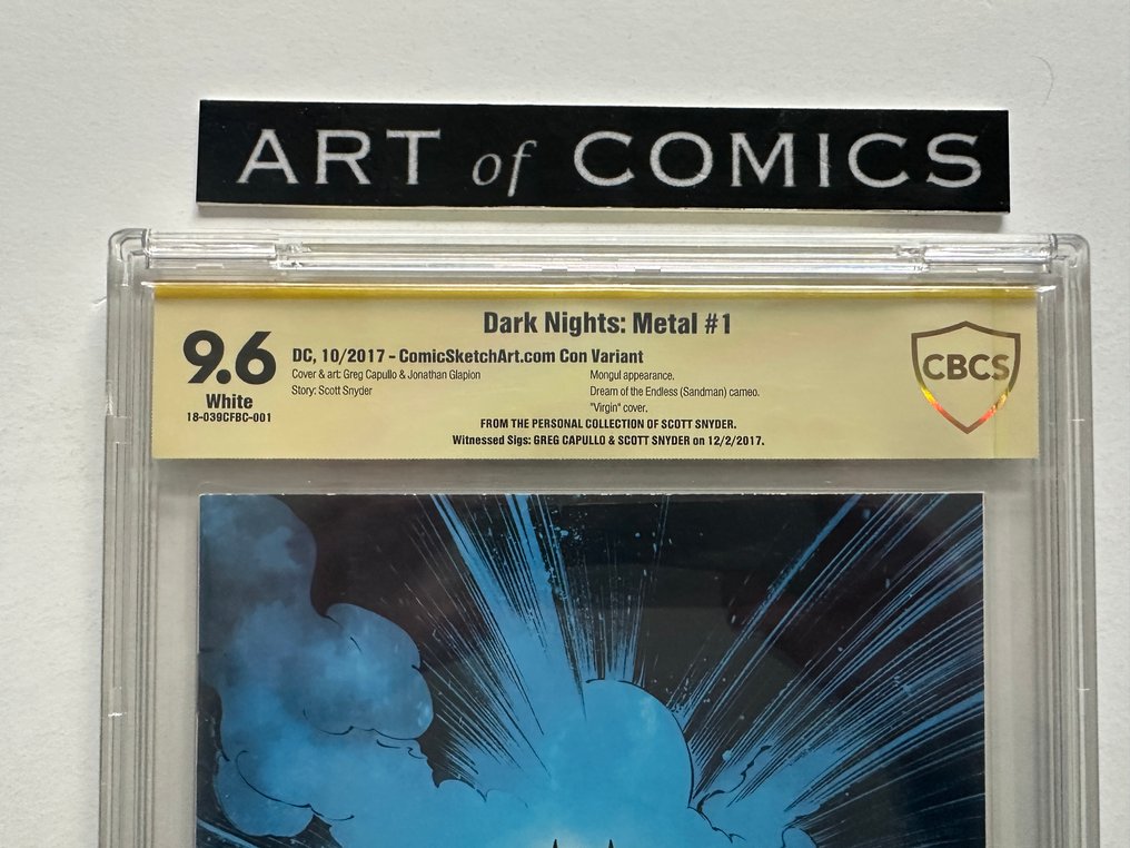 Dark Nights: Metal #1 - Signed by Greg Capullo, Scott Snyder - Capullo ...