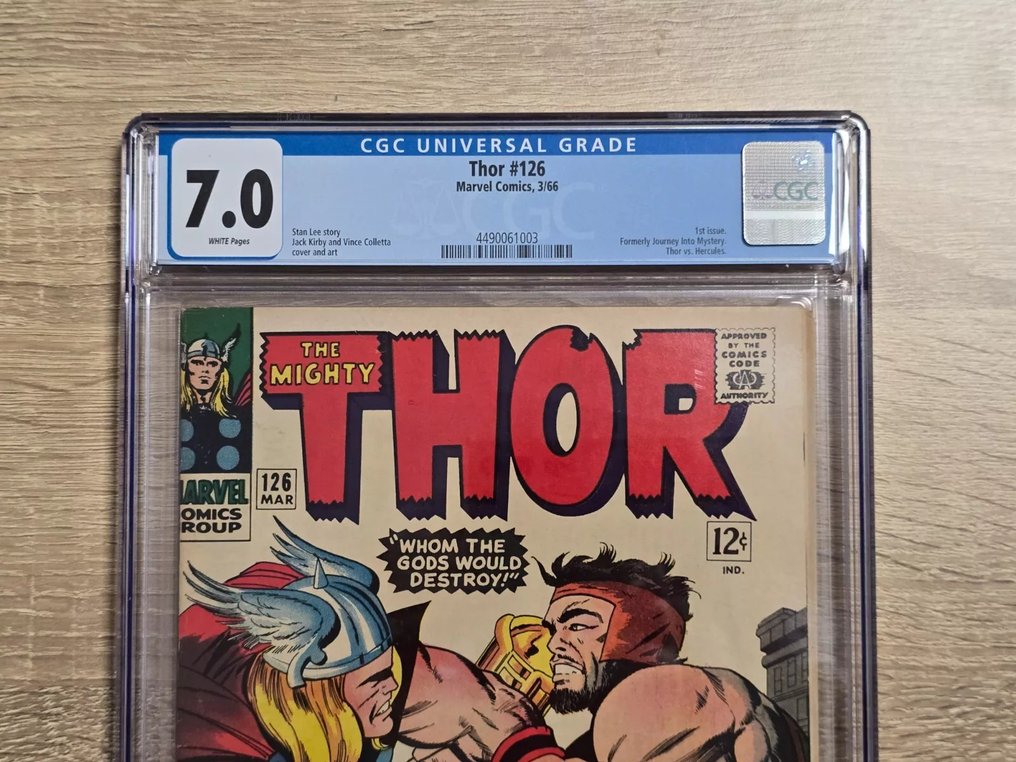 Thor #126 - First issue Thor's titled series - 1 Graded comic - First edition - 1966 - CGC 7 ...