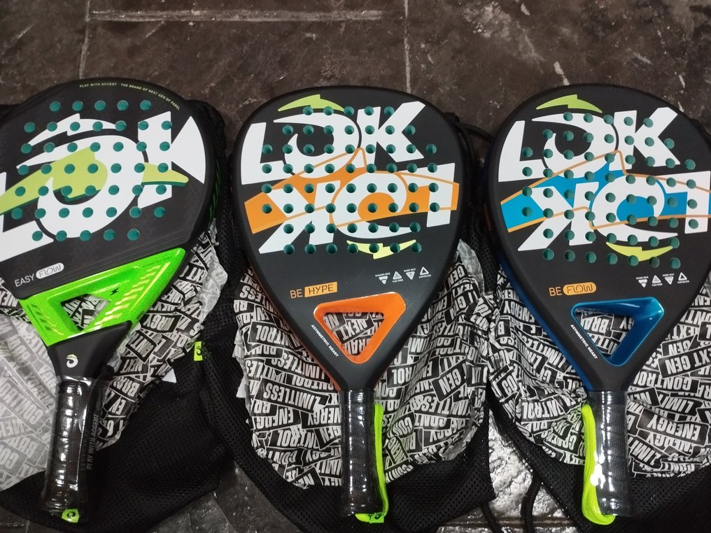 Padel Lok - Easy Flow, Be Hype, Be Flow - 2024 - Racket - auction ...