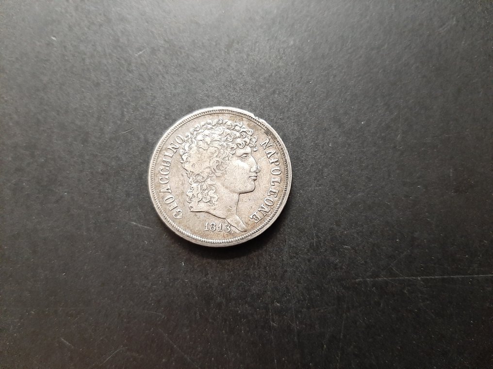 Italy, Kingdom of Two Sicilies Gioacchino Napoleone Murat (1808-1815). 2 Lire 1813 - auction ...