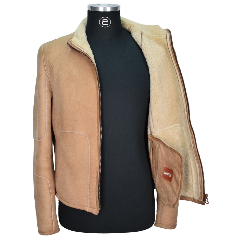 Hugo Boss Short Lambskin Shearling - Leren jas - online veiling Catawiki