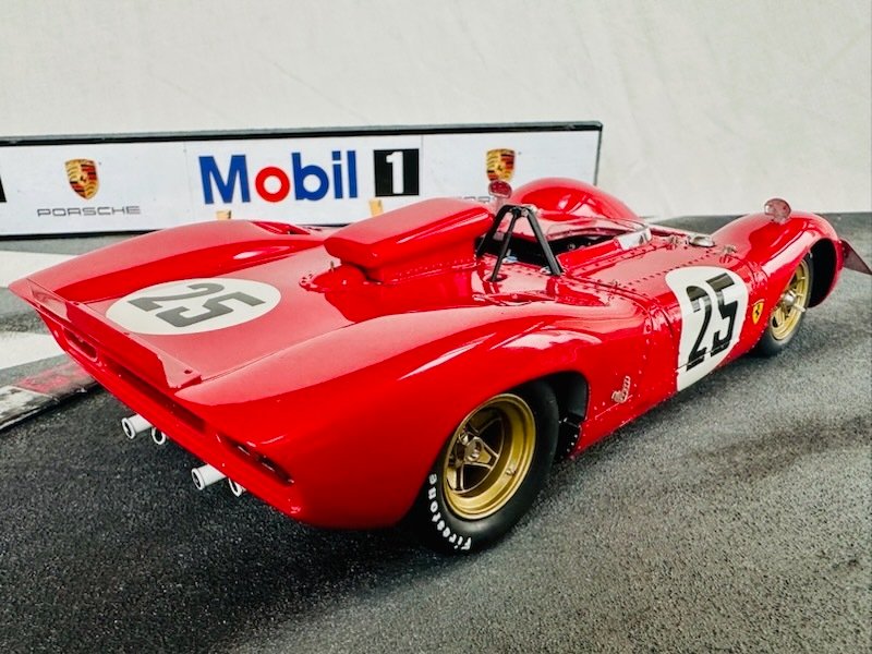 CMC 1:18 - Model car - Ferrari 312P Spyder, Sebring #25 Amon/Andretti ...