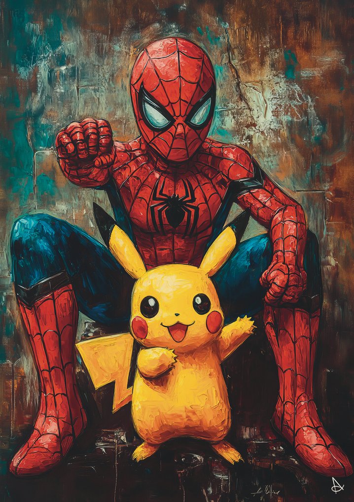 ANDSAL - (LOT of 2) Symbiotic Sparks: Venom and Pikachu - Spider-Man ...