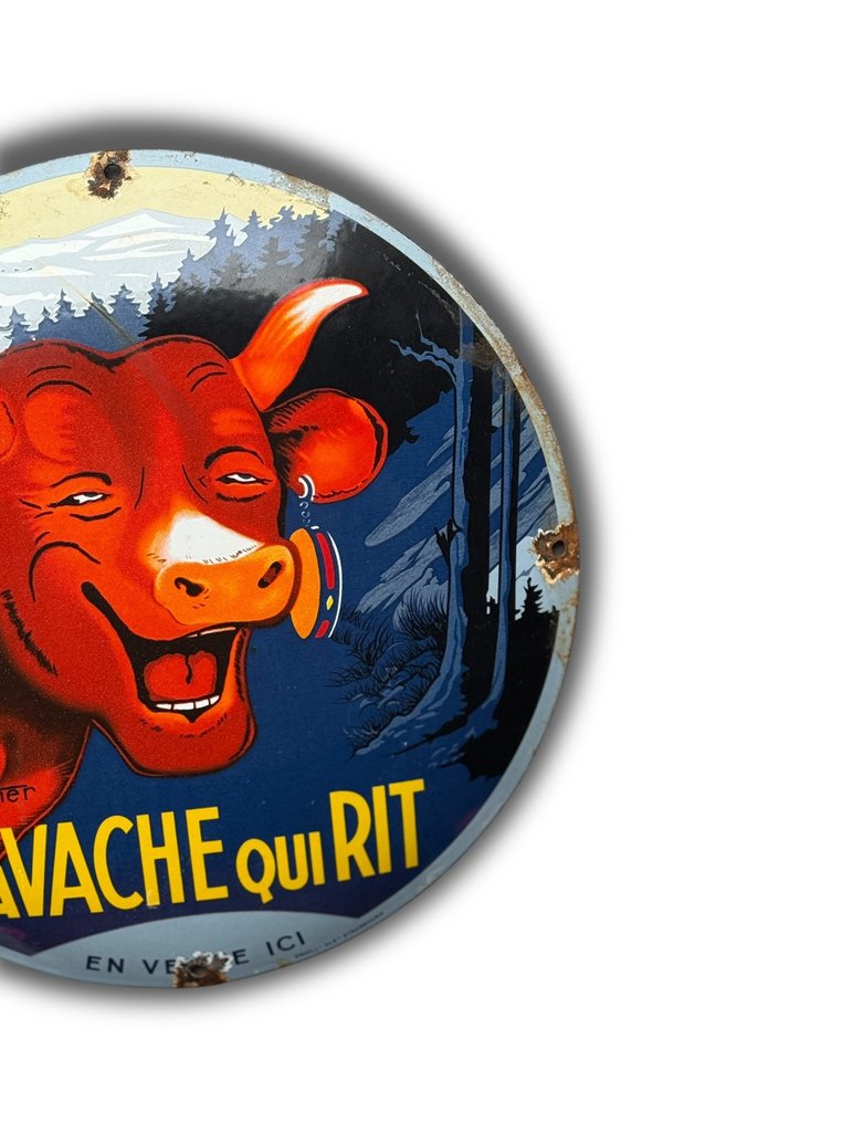 Vache qui rit - Plaque émaillée - Émail - Catawiki