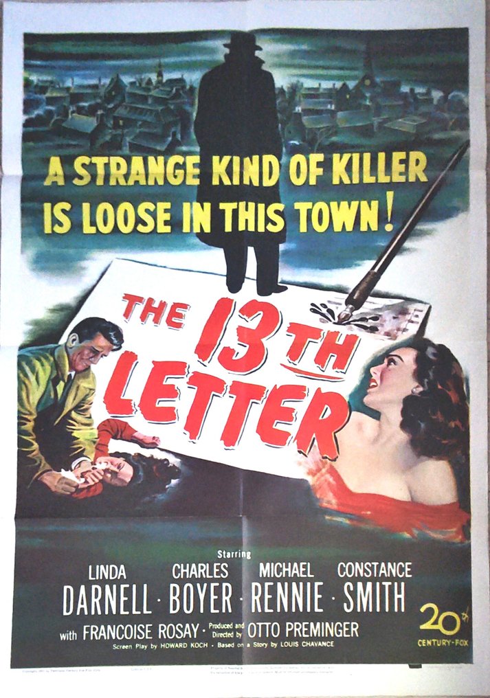 Charles Boyer - The 13th Letter - 1950s - auction online Catawiki