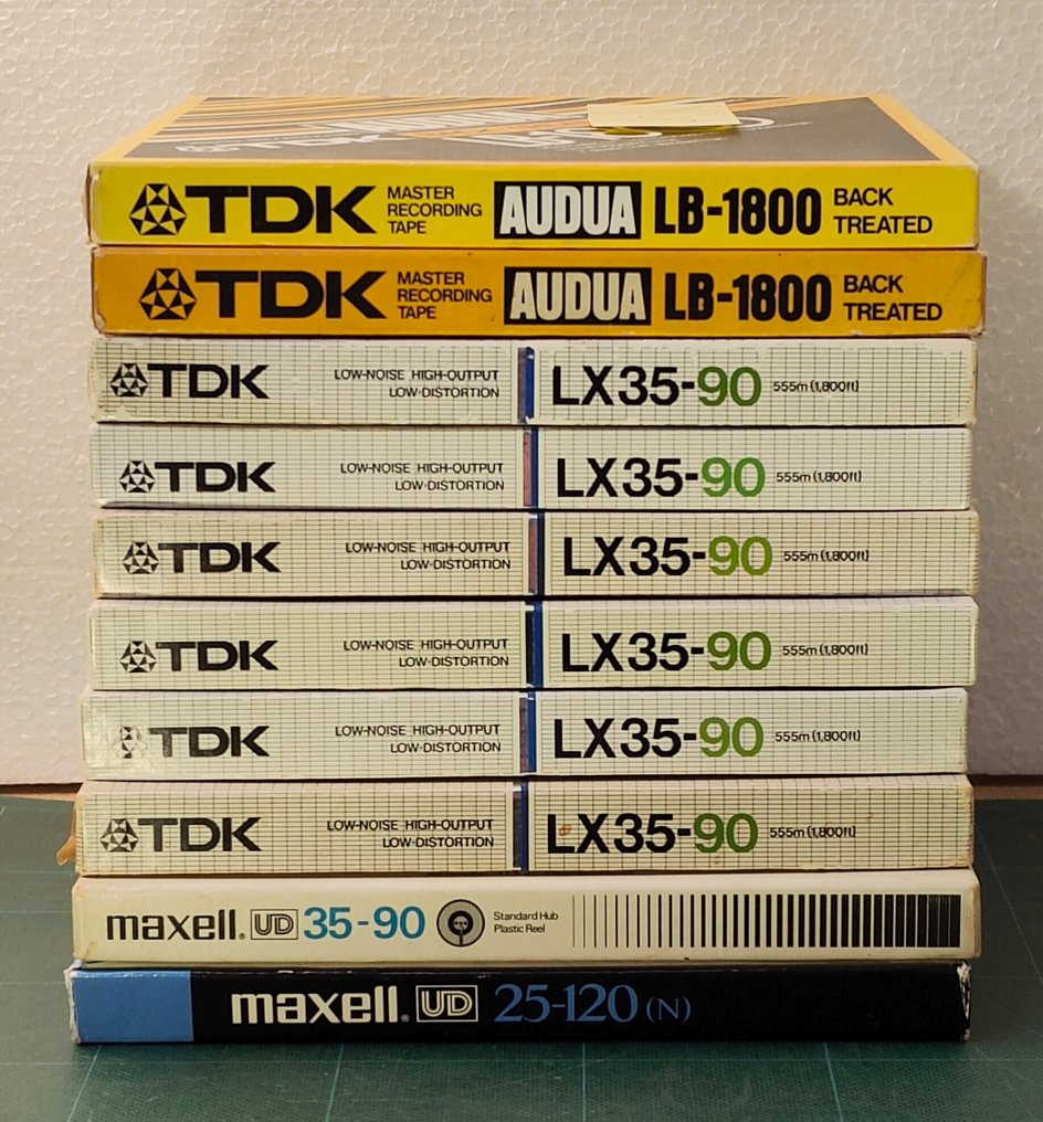 Maxell, TDK, Basf - 18 cm reels with tape - Reel to reel audio - auction online Catawiki
