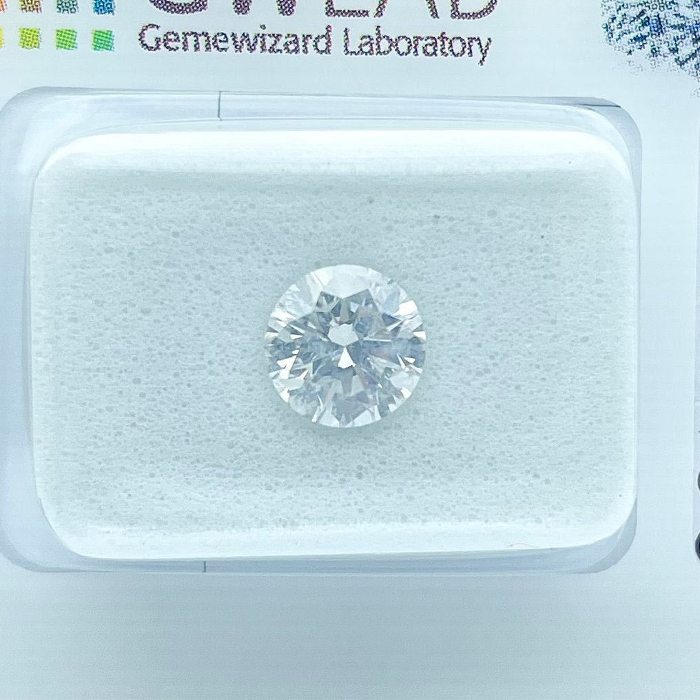 No Reserve Price - 1 pcs Diamond (Natural) - 1.02 ct - Round - F - I1 - Gemewizard Gemological ...