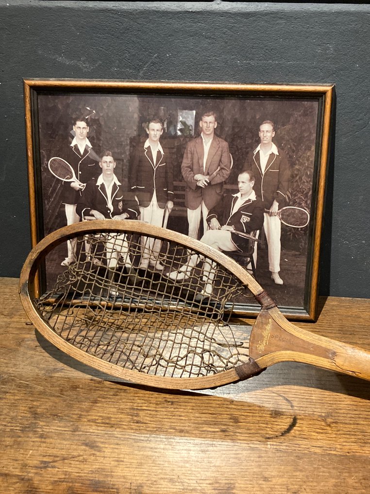 Antique Tennis racket - 1906 - Slazenger - Wimbledon - auction online ...