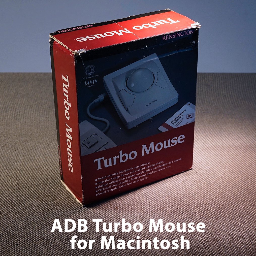 Apple Kensington Turbo Mouse: ADB trackball for Macintosh [1992 ...