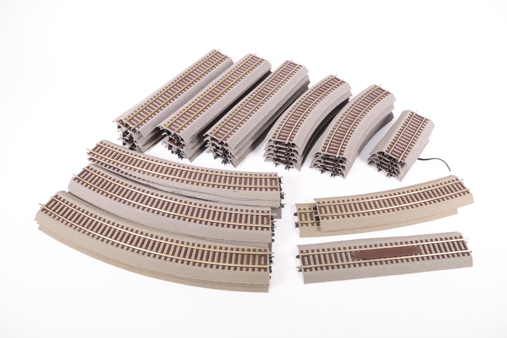 Roco H0 - 42510/42511/42522/42525/42526/42528 - Model train tracks (50 ...