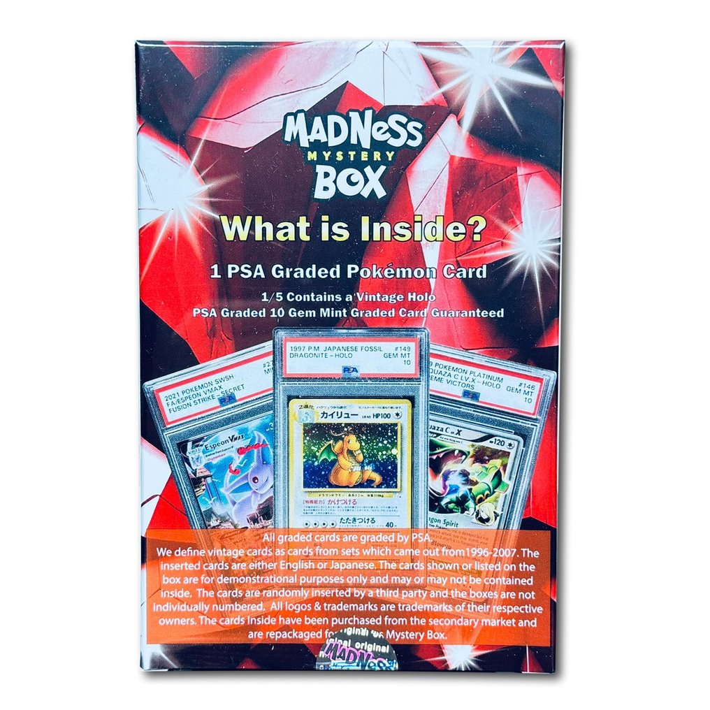 Pokémon Box - PSA 10 - Madness Mystery Box - Pokémon - Catawiki