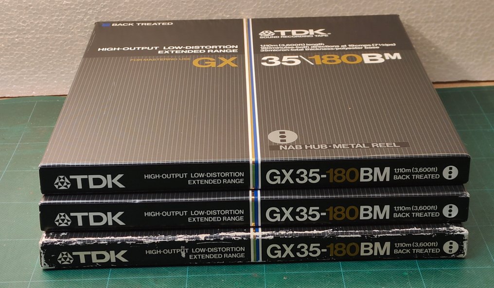 TDK - Aluminum Reel 26 cm with GX 35- 180BM tape Reel to reel audio - auction online Catawiki