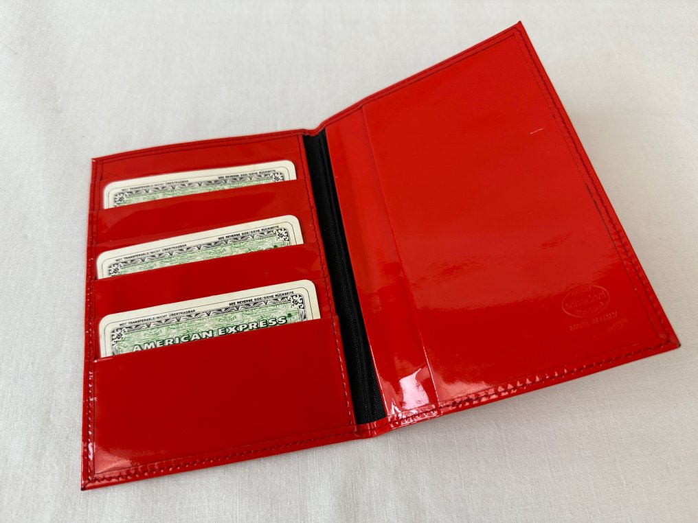 Wallet - Ferrari - Original Ferrrai Schedoni Red Leather Wallet ...