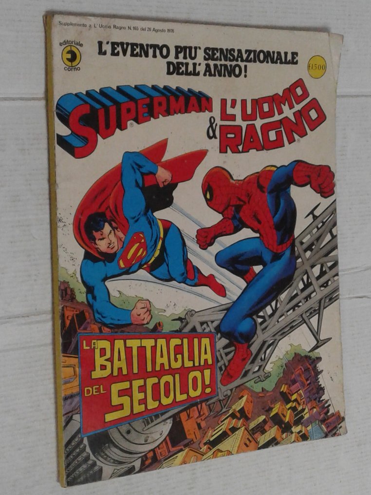 Superman vs Uomo Ragno - Battaglia del Secolo - Corno - 1 Comic - Första upplagan - 1976 - Catawiki