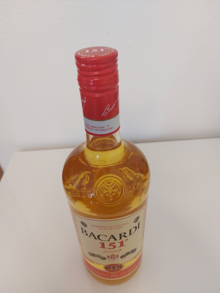 Bacardi - 151° Puerto Rican Rum - 1.0 Litre - auction online Catawiki