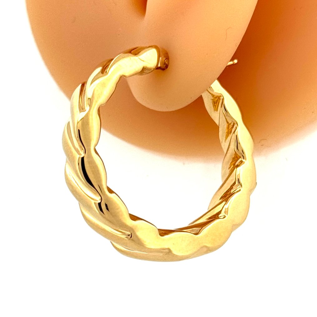 Handmade - Earrings - 6.6 g - 18 kt. Yellow gold - “The Jewel” - auction online Catawiki