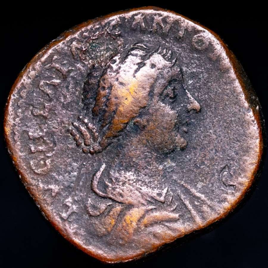 Roman Empire. Lucilla (Augusta, AD 164-182/3). Sestertius Rome, under ...