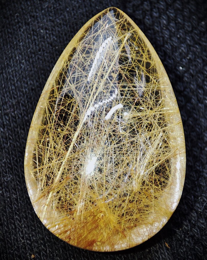 Very Rare Beautiful Natural Gold Rutilated Quartz Crystal Specimen Free ...