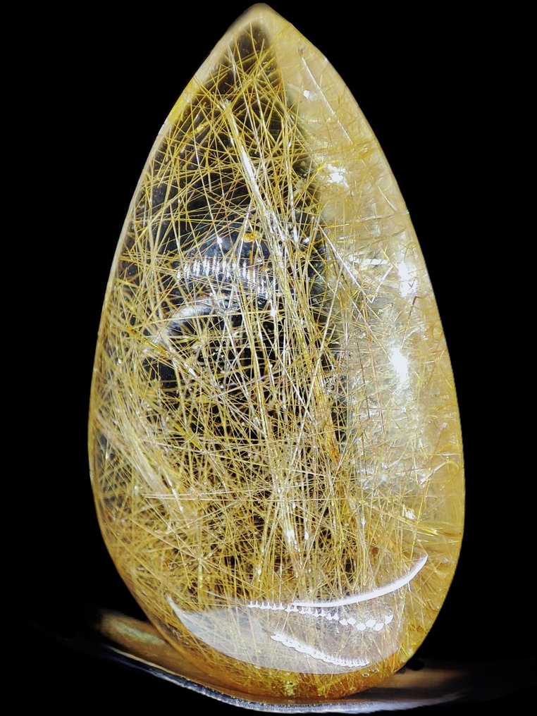 Very Rare Beautiful Natural Gold Rutilated Quartz Crystal Specimen Free ...