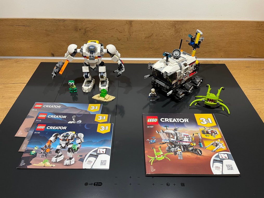 LEGO - Creator - 31115 en 31107 - Space rover explorer en space mining ...