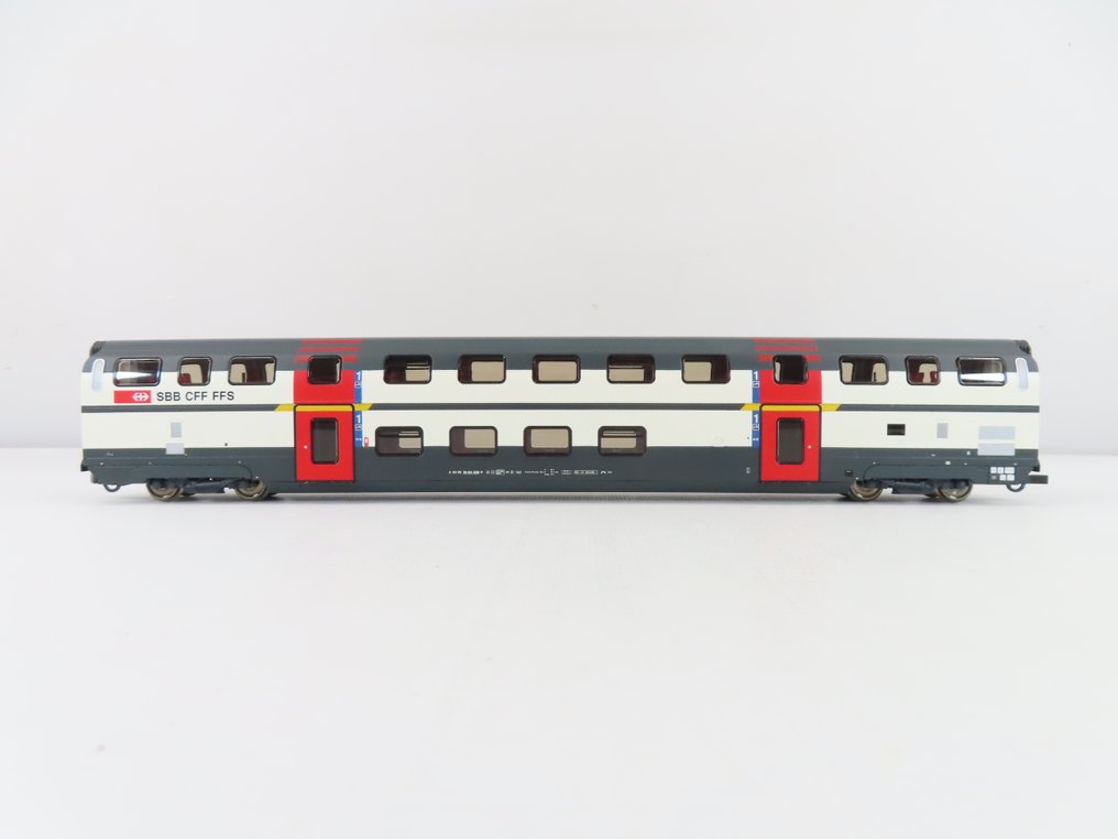 Roco H0 - 45461 - Model train passenger carriage (1) - 4-axle double-deck express train ...