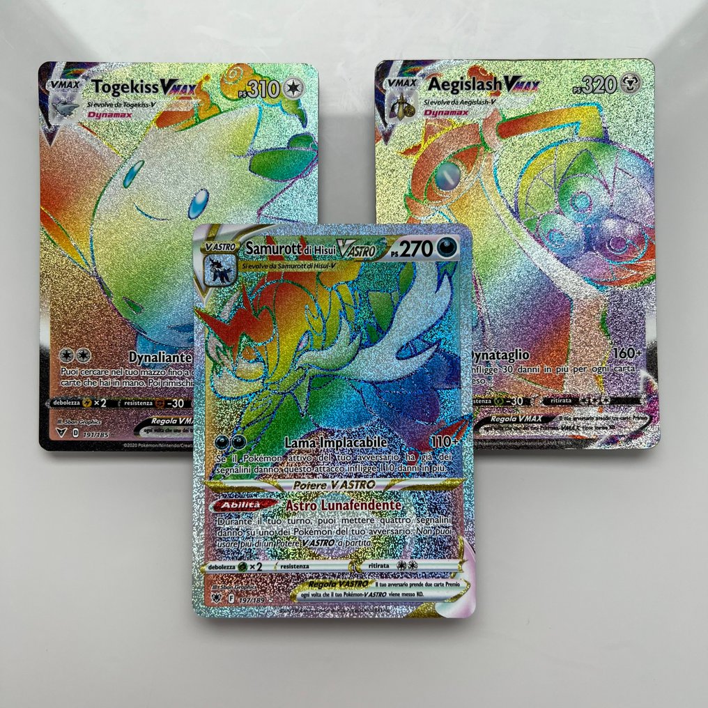 Pokémon - 3 Card - Hyper Cards - Togekiss VMAX, Aegislash VMAX ...