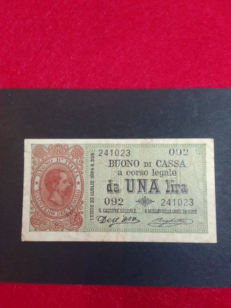 Italie. - 1 Lira 1895 - Gigante BS 2C (Sans Prix de Réserve) - Catawiki