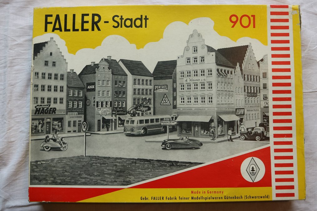 Faller H0 - Model train buildings (16) - 13 Faller brochures from the ...