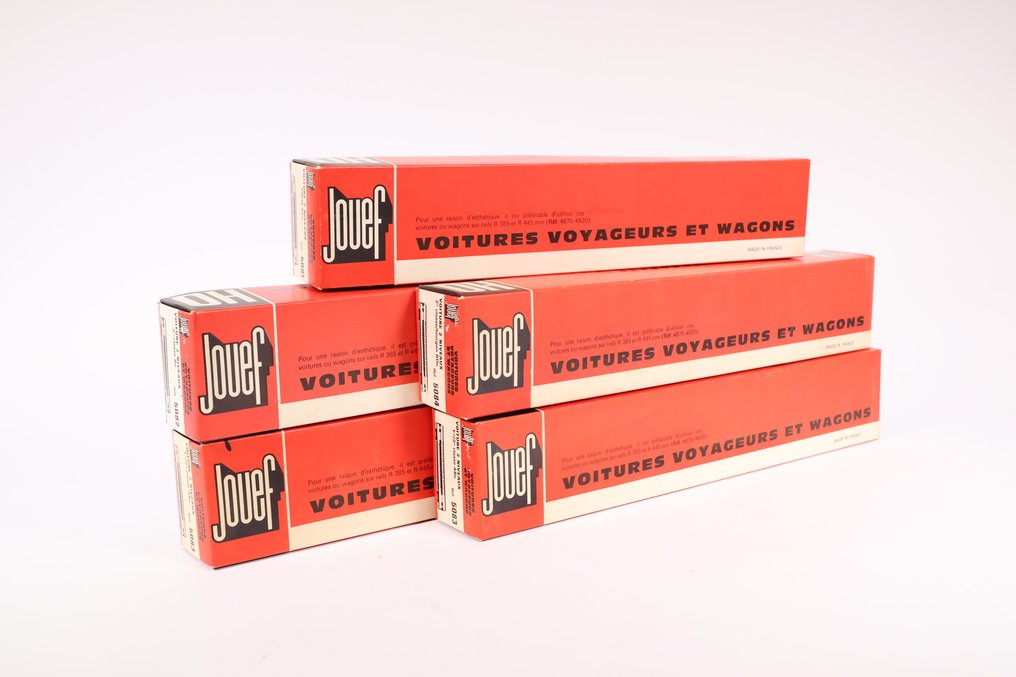 Jouef H0 - 5081/5082/5083/5084 - Model train passenger carriage (5) - Five double-decker ...