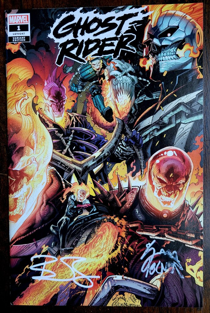 Ghost Rider (Vol. 9) #1 - Ryan Stegman Wraparound Variant - Signed by ...