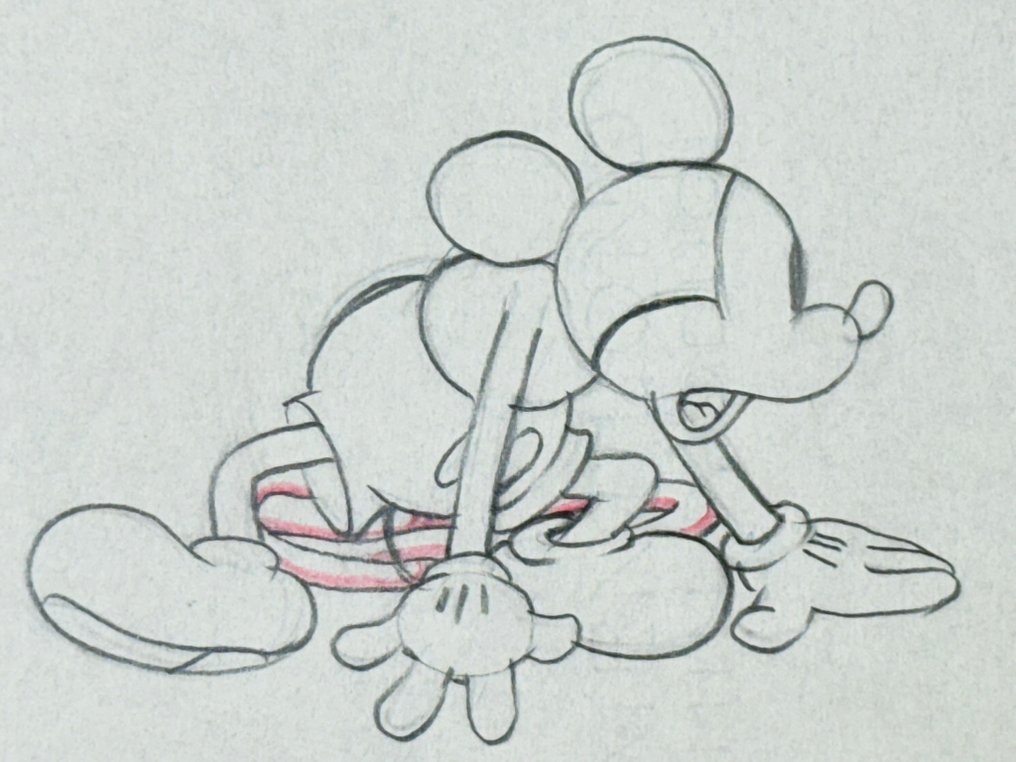 Walt Disney - Mickey Mouse Production Drawing (1935) - Mickey's Garden ...