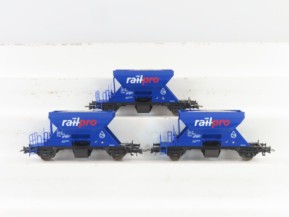 Roco H0 - 67156.1 - Modellbahn-Güterwagenset (1) - 3-teiliger Satz 2 ...