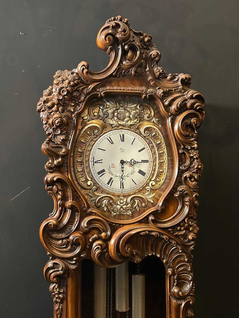 Staande klok Rococo Hout, Messing - 1980-1990 - online veiling Catawiki