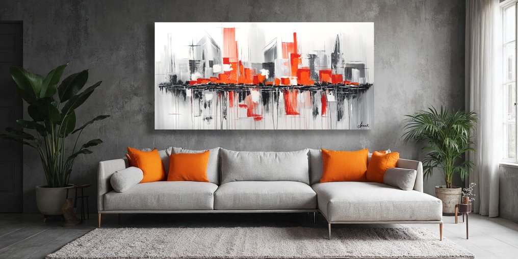 Monika Spiewak - City - XXL - Oil Painting On The Frame - XXL - 1/1 ...